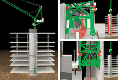 JASO prezintă sistemul Lift Shaft pentru macarale turn în construcția ...