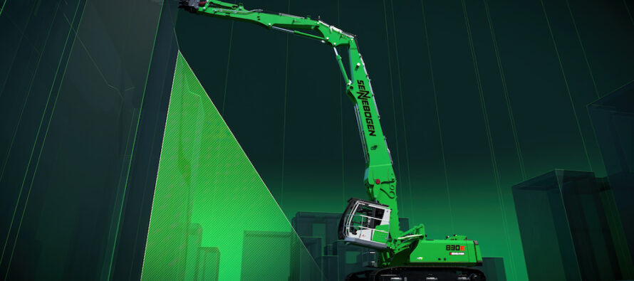 Multifunctional Sennebogen 830 demolition machine with two new ...