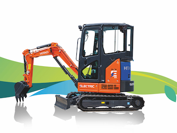 Hitachi presented the ZX23U-6EB electric excavator prototype at Bauma ...